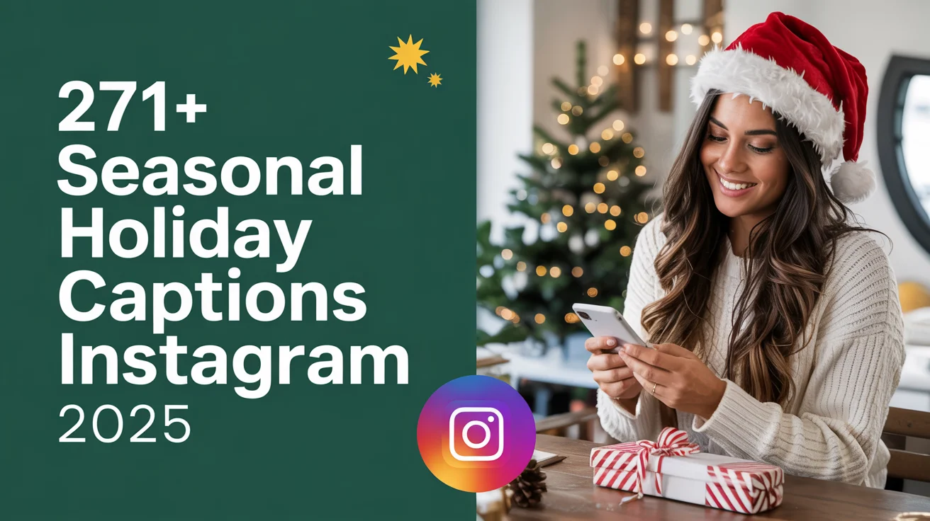 271+ Seasonal Holiday Captions for Instagram 2025
